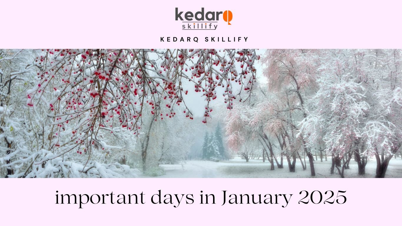 Important Days in January 2025 - KEDARQ